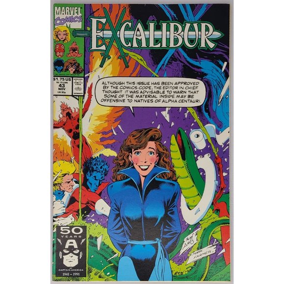 Marvel | Other | Excalibur 43 Marvel 991 Vf Alan Davis 1st Appearance ...